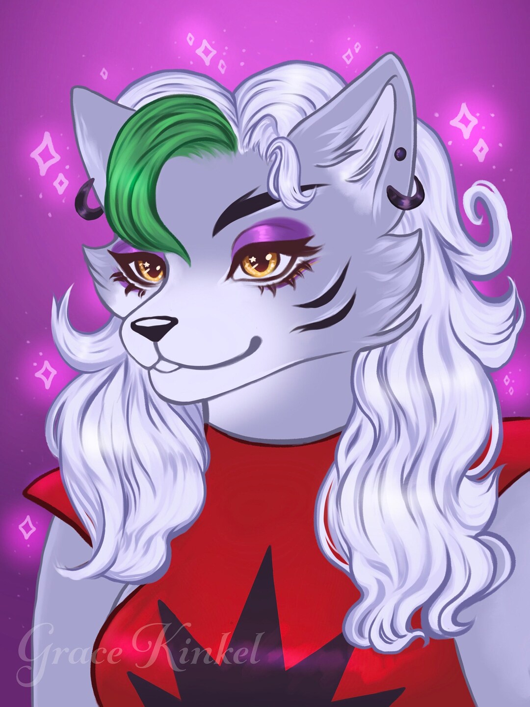 Roxanne 9x12 Print FNAF Roxy Poster Wall Art Gift for Gamers - Etsy