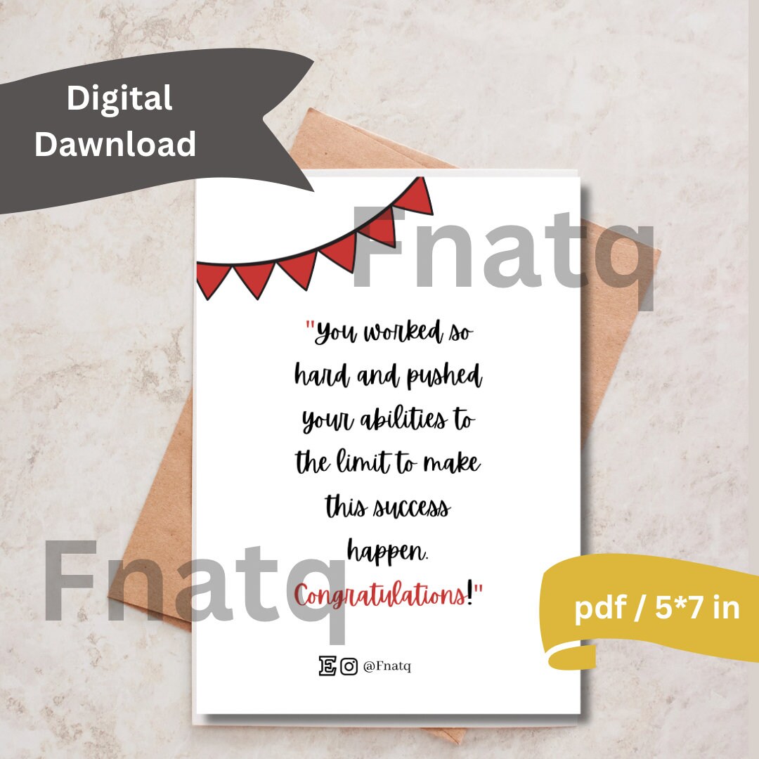 Graduation Card, Printable Graduation Card, Graduation Card 2023, Class ...