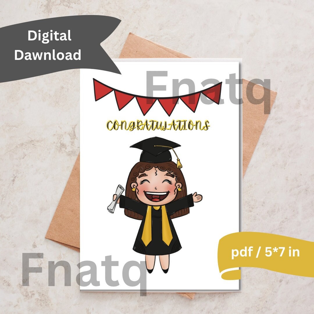 Graduation Card, Printable Graduation Card, Graduation Card 2023, Class ...