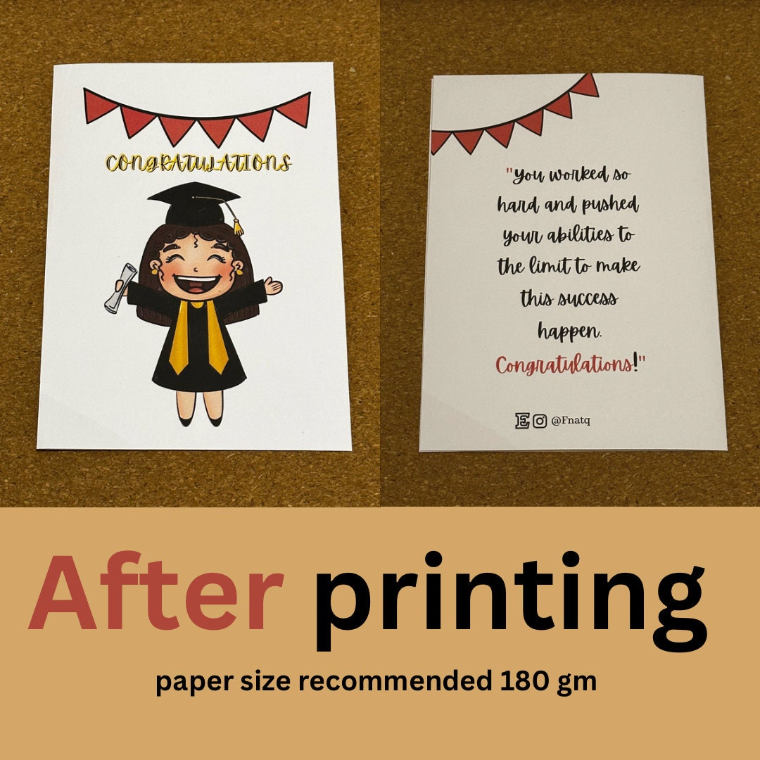 Graduation Card, Printable Graduation Card, Graduation Card 2023, Class ...