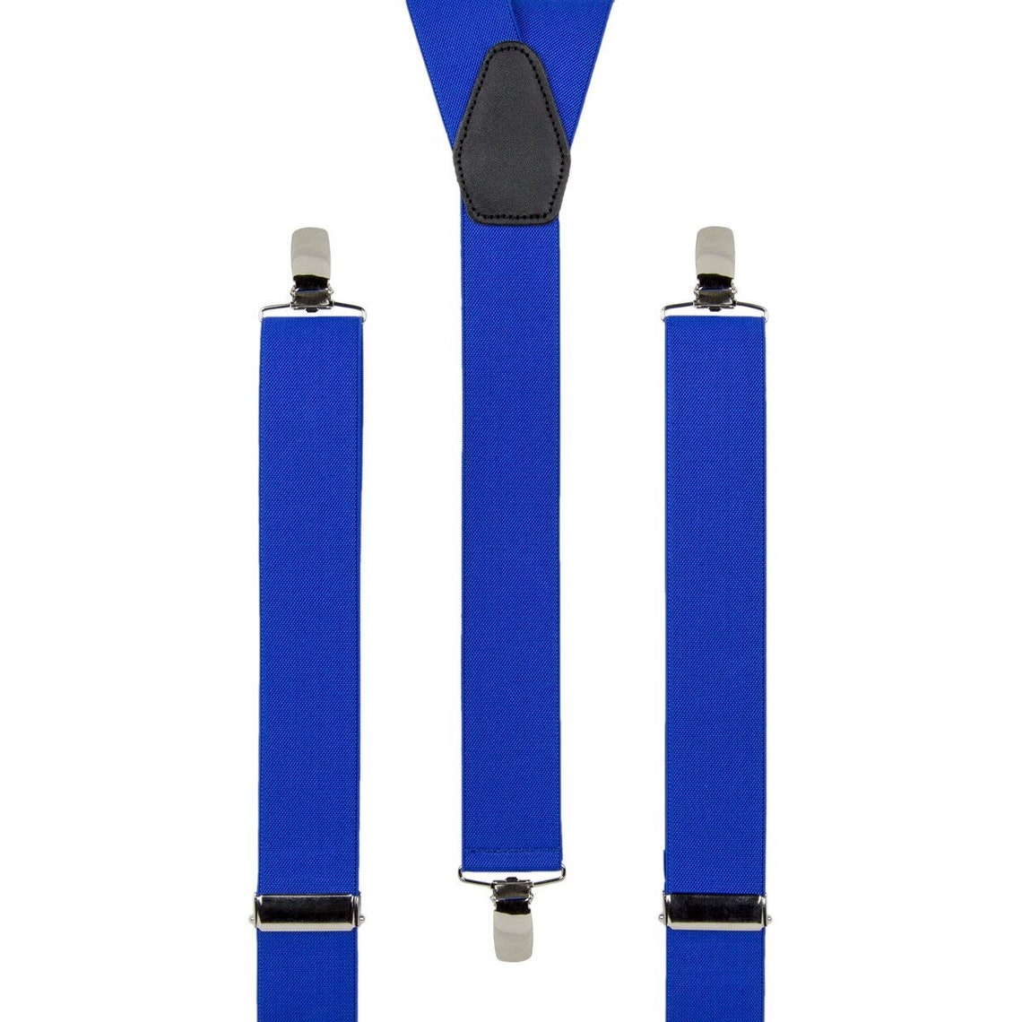 Men's Royal Blue Braces Unisex Elastic Clip on Braces - Etsy