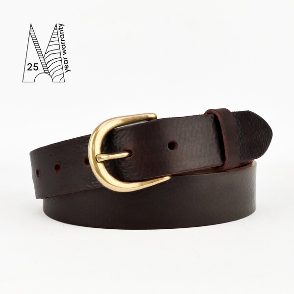 Brown Leather Belt - Etsy