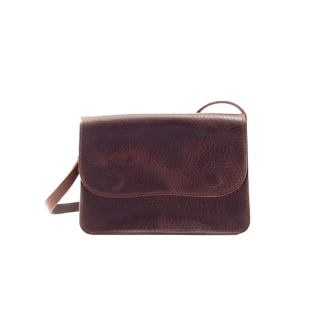 Brown Crossbody Bag // Handmade Leather Shoulder Bag // Brown Vic Bag ...