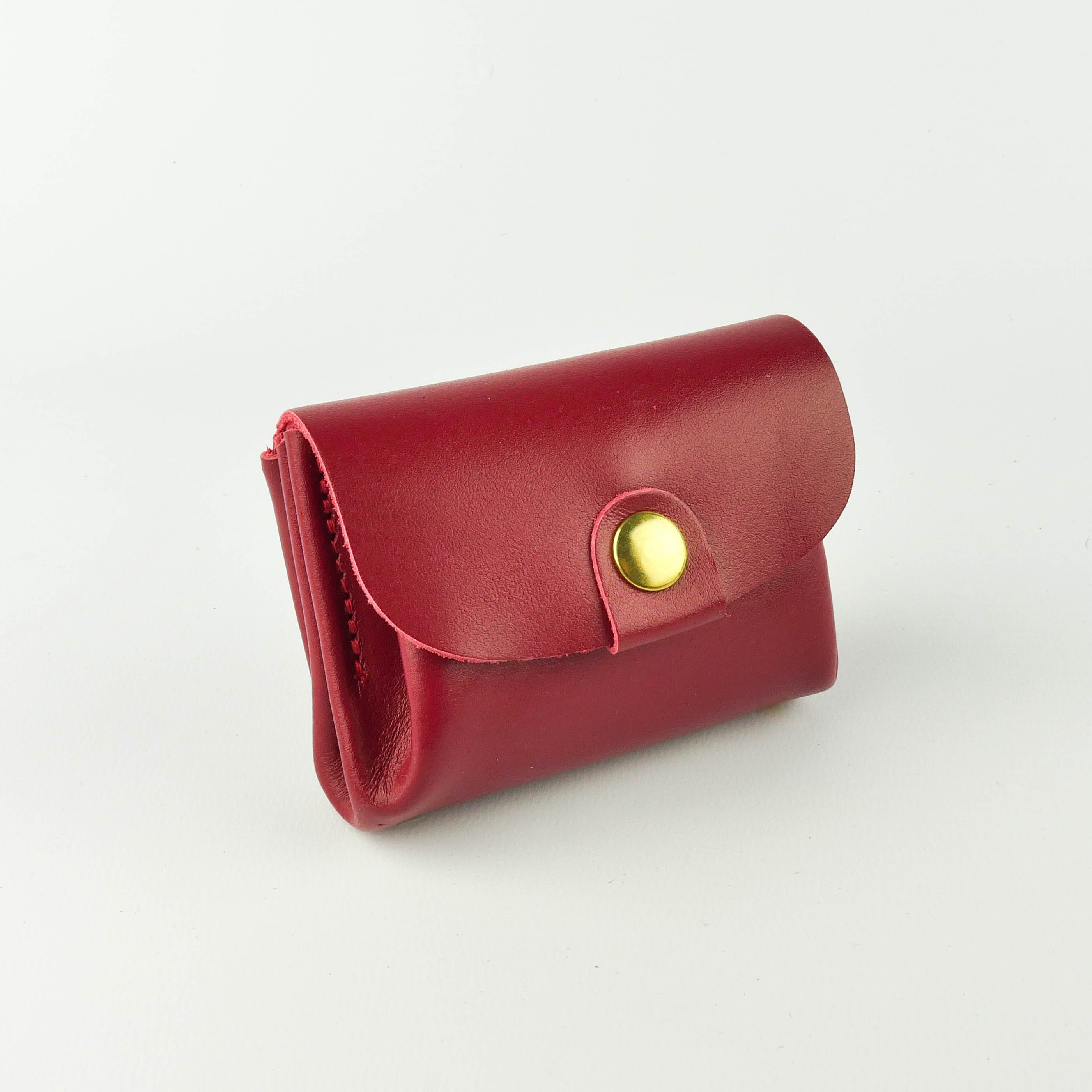 Red Leather Handmade Coin Purse // Essential Small Soft Change - Etsy UK