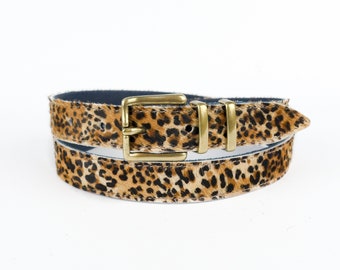 Leopard Print Belt - Etsy