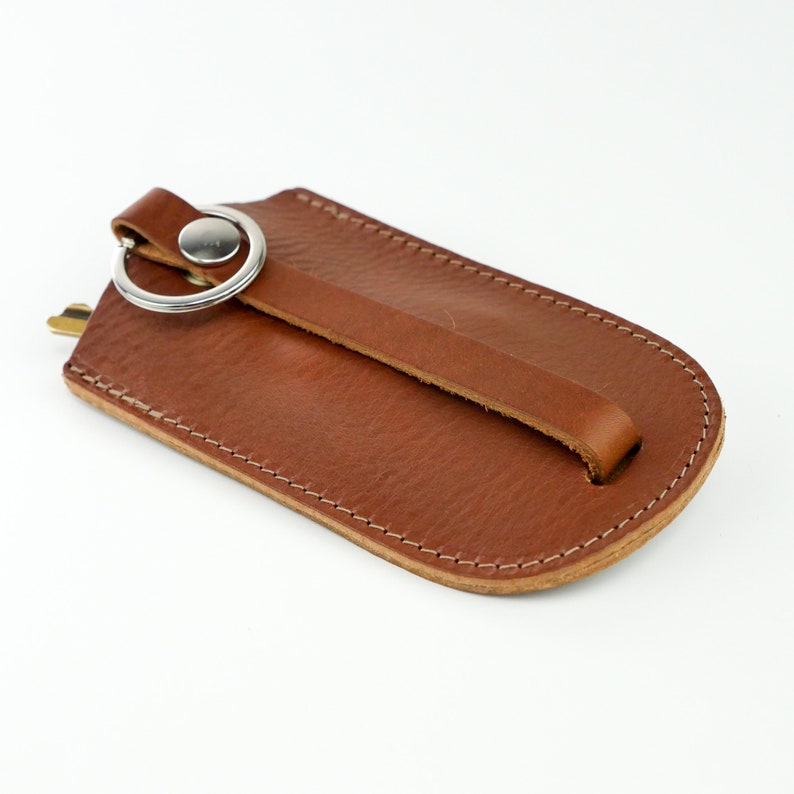 Tan Leather Bell Key Holder - Etsy