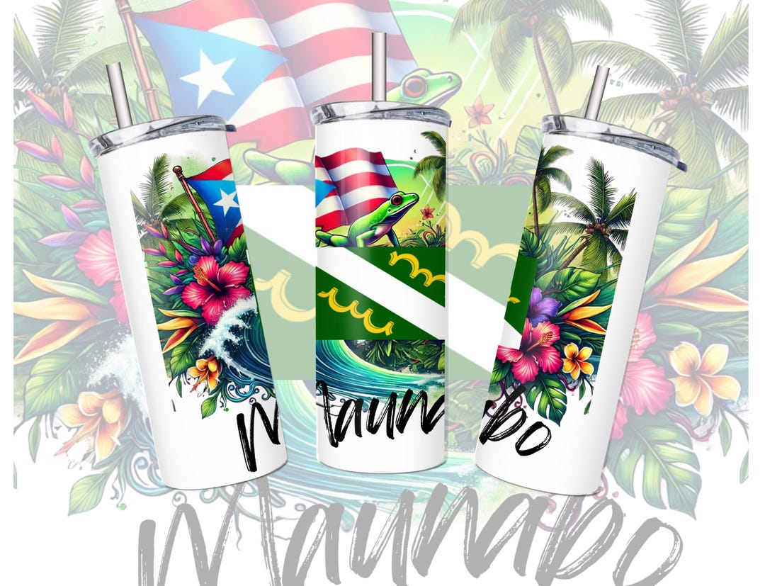 Maunabo Puerto Rico Flag Tumbler Design (digital Download) - Etsy