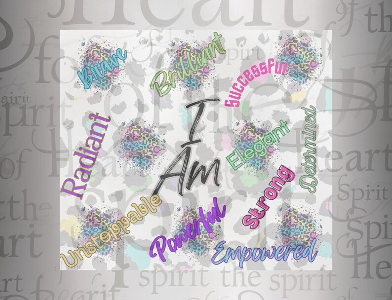 I Am Positive Affirmations PNG Inspirational Motivational Clipart ...