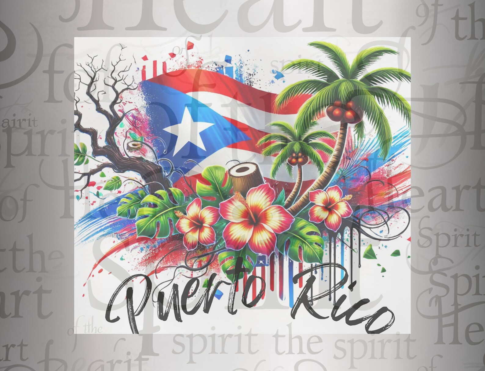 Puerto Rico Clipart | Boricua Designs | Digital Download PNG for ...