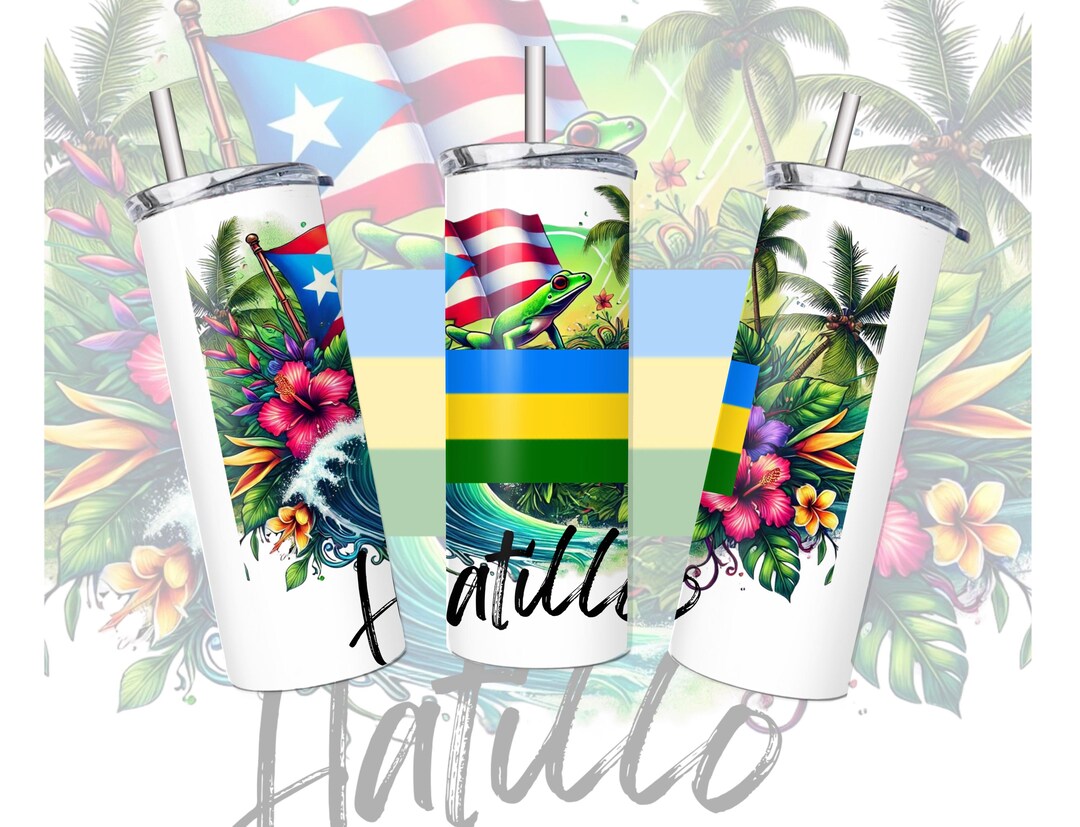City Flag of Hatillo, Puerto Rico Digital Download 20 Oz Skinny Tumbler ...