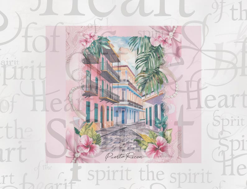 Coquette Design Puerto Rico Tropical Design PNG Digital Download 20 Oz ...