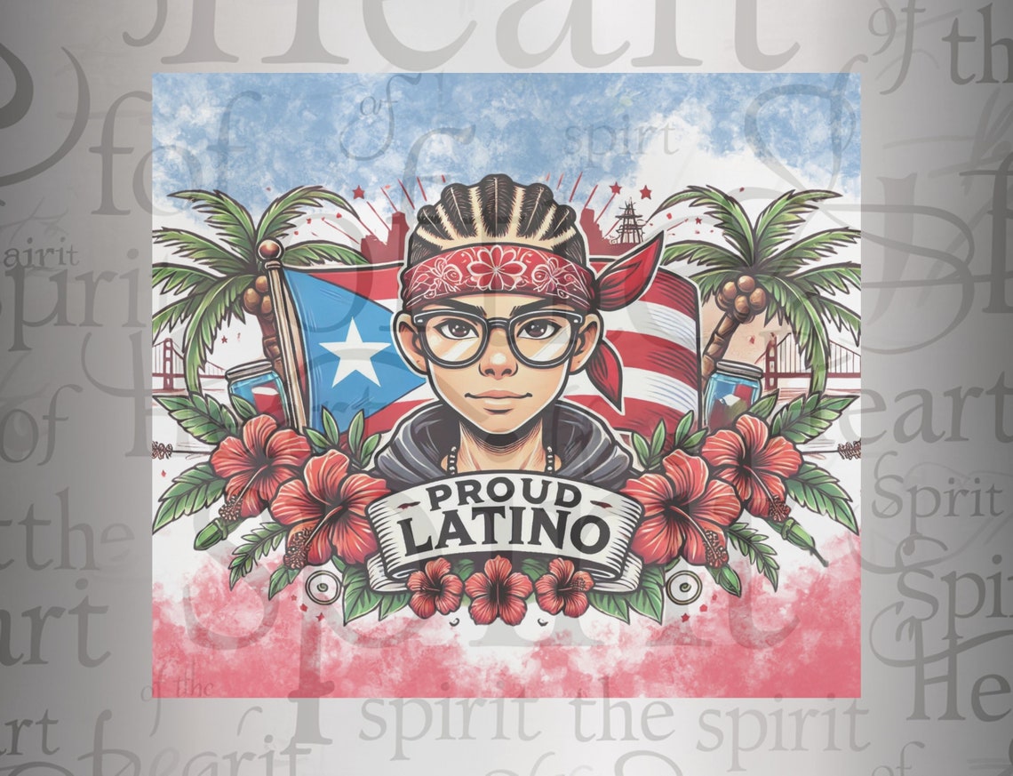 Puerto Rico Proud Latino Clipart | Boricua Designs | Digital Download ...