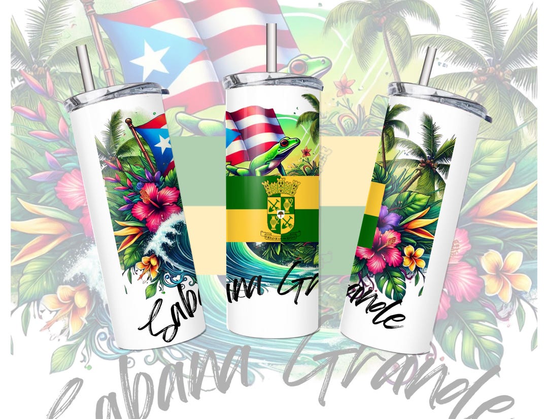 City Flag of Sabana Grande Puerto Rico Digital Download 20 Oz Skinny ...