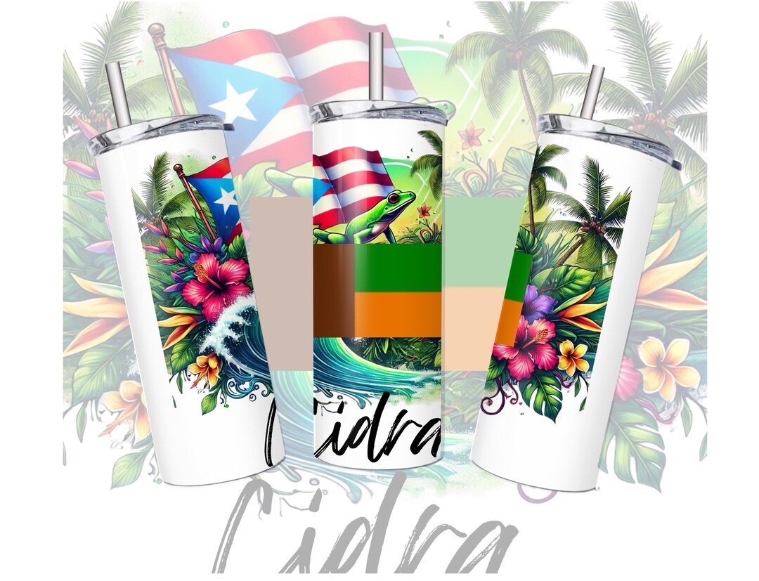 City Flag of Cidra, Puerto Rico Digital Download 20 Oz Skinny Tumbler ...