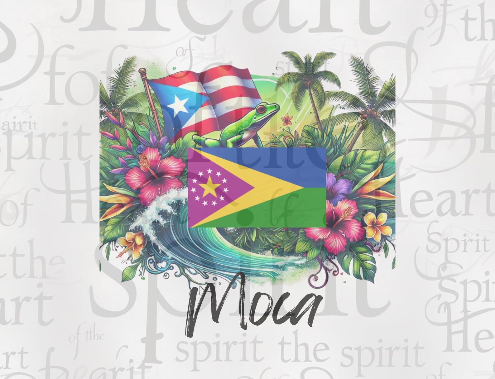 City Flag of Moca Puerto Rico Digital Download 20 Oz Skinny Tumbler ...