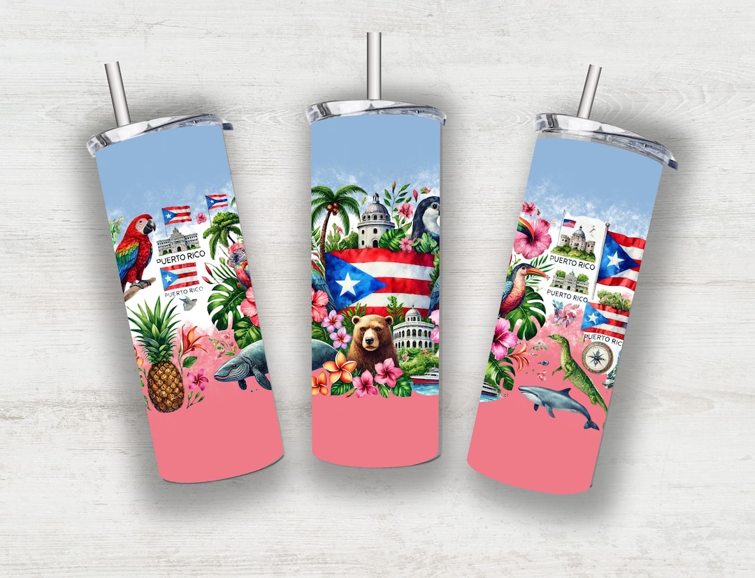 Puerto Rico Watercolor Clipart | Boricua Designs | Digital Download PNG ...