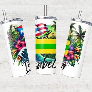 City Flag of Isabela Puerto Rico Digital Download 20 Oz Skinny Tumbler ...