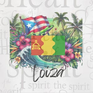 NOT A DIGITAL, Puerto Rico Loíza Ready to Press Sublimation Print, 20 ...