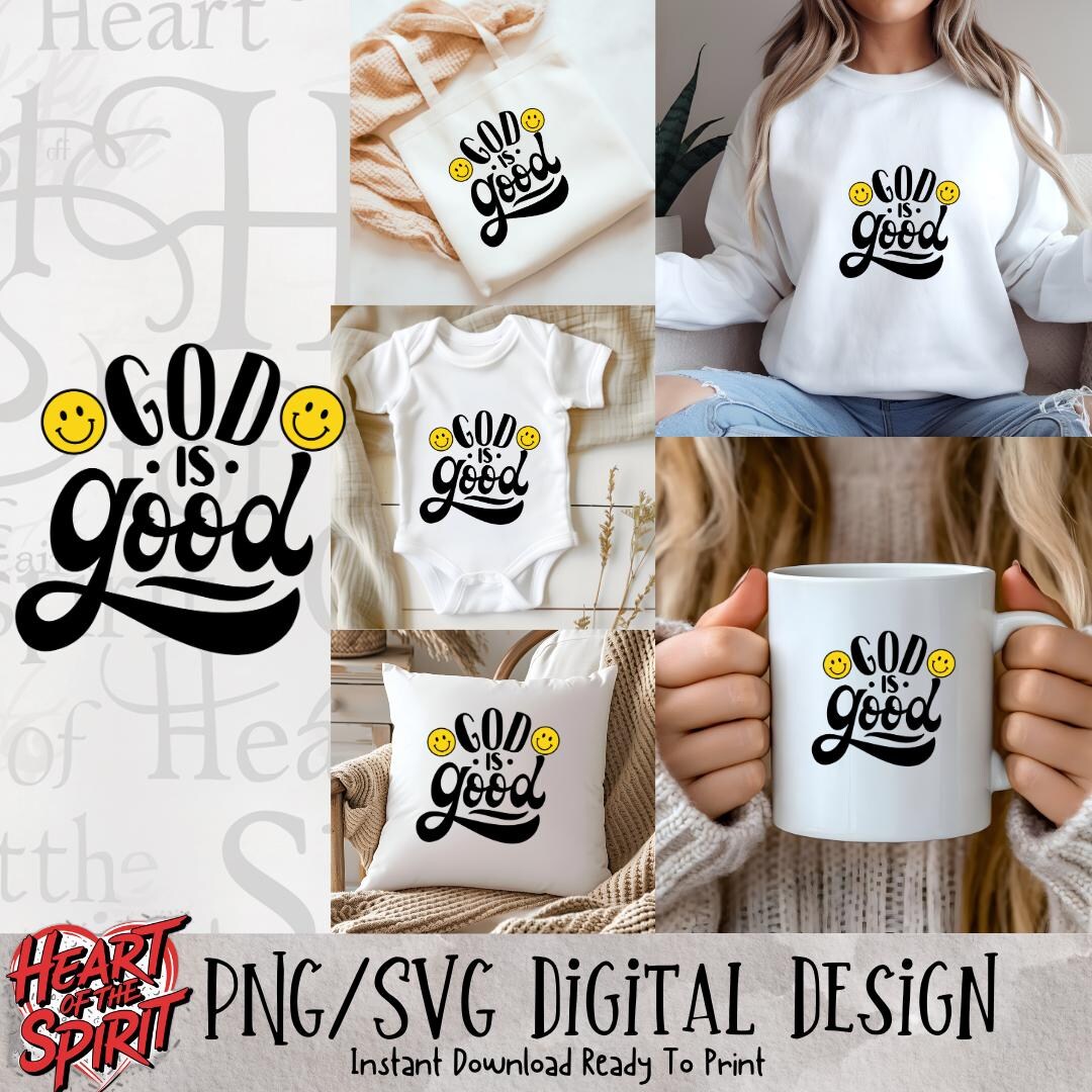 God is Good Christian Design: PNG SVG Download - Etsy