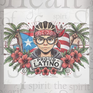 Puerto Rico Proud Latino Clipart | Boricua Designs | Digital Download ...