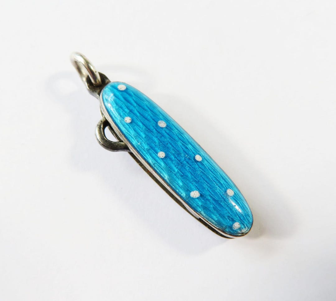 Victorian Miniature Silver Folding Button Hook, Chatelaine Glove Hook ...