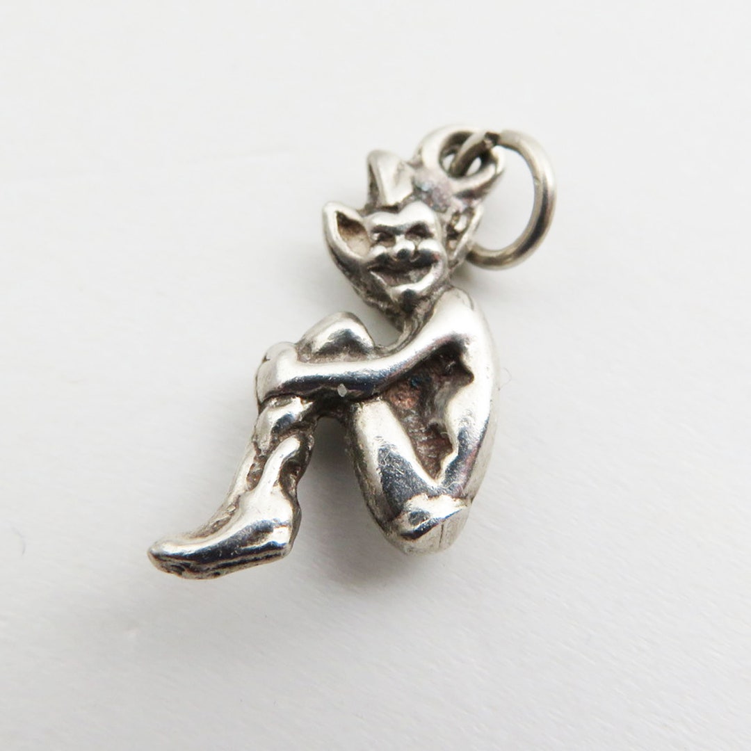 Sterling Silver Cornish Pixie Lucky Charm, Vintage Charm - Etsy