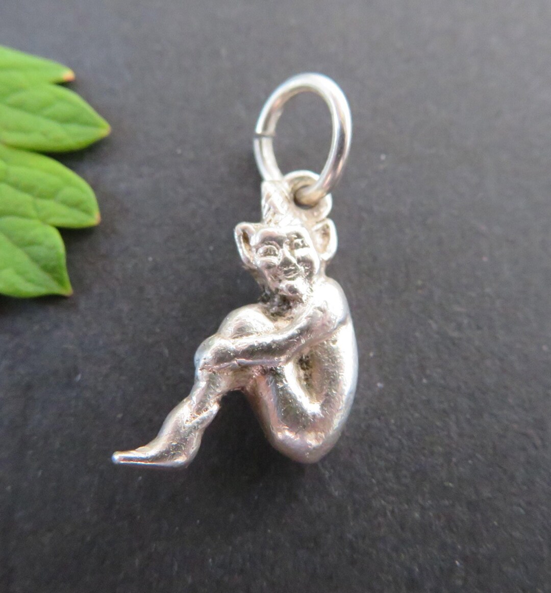 Sterling Silver Cornish Pixie Lucky Charm, Vintage Charm - Etsy