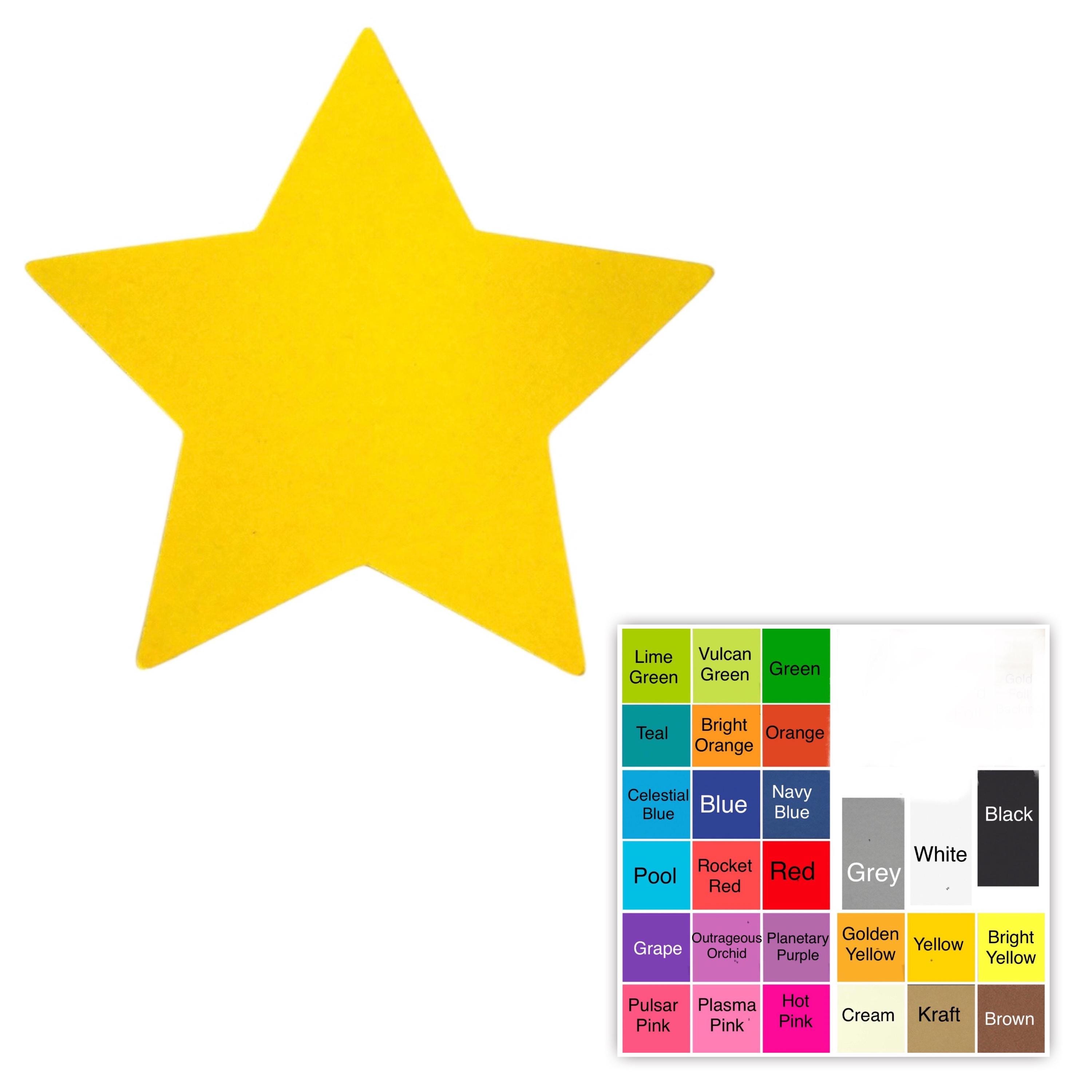 25 Pack – Paper Star Shapes, Star Die Cuts, Celestial Paper Cutouts ...