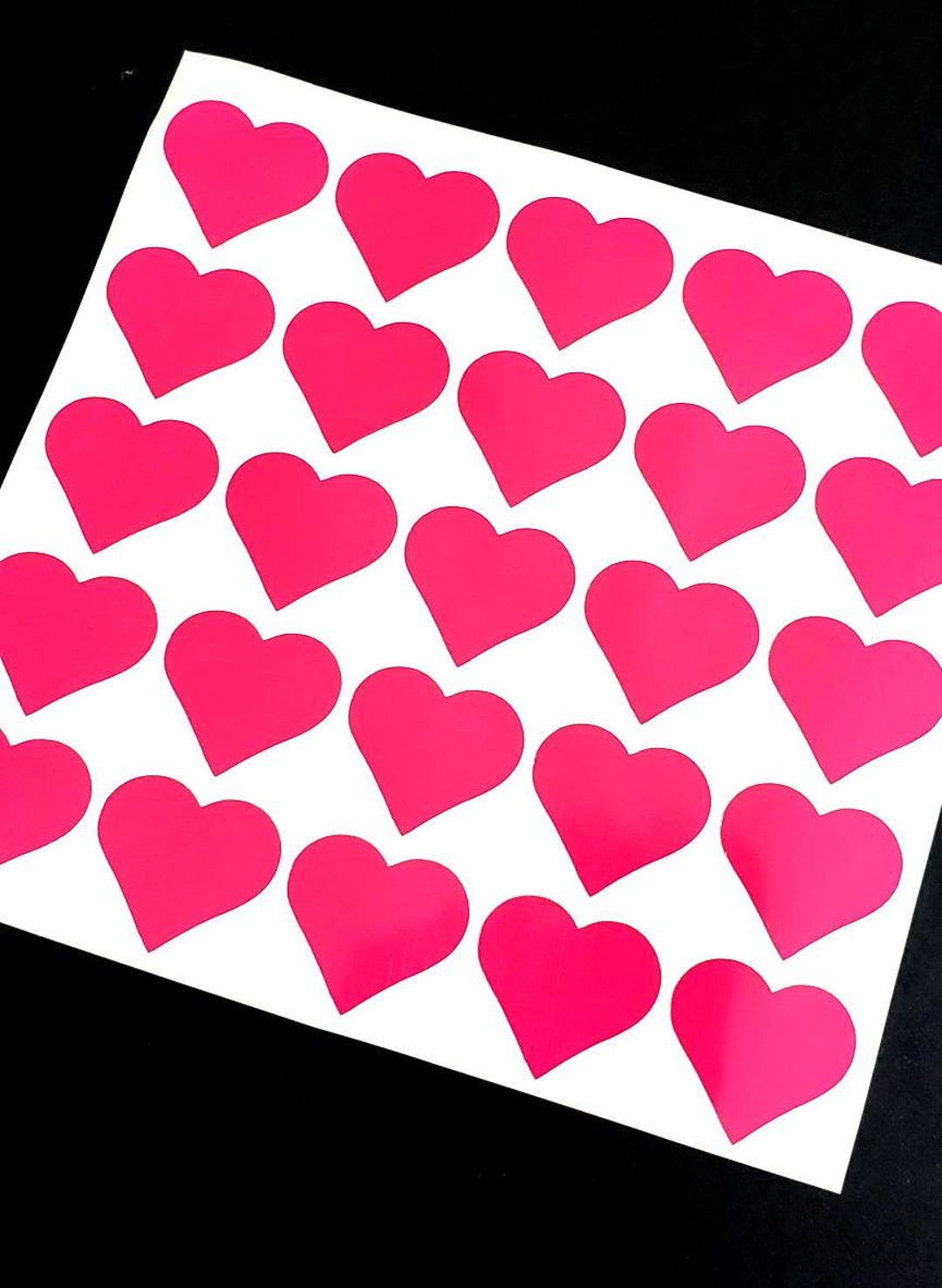 24 Heart Waterproof Vinyl Sticker For Water Bottle Stickers Laptop