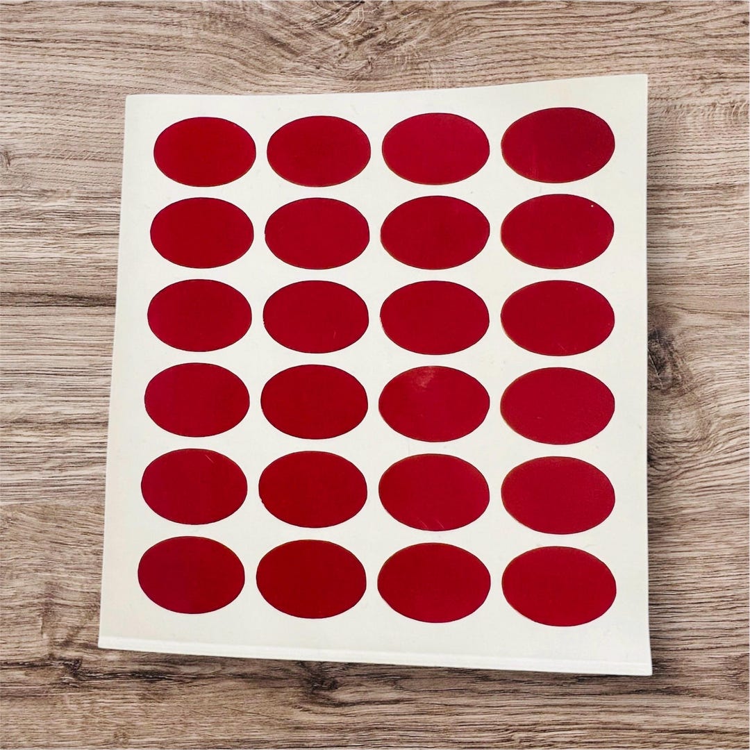 24 Vinyl Oval Shape Stickers - Waterproof Decals for Laptops, Tumblers ...