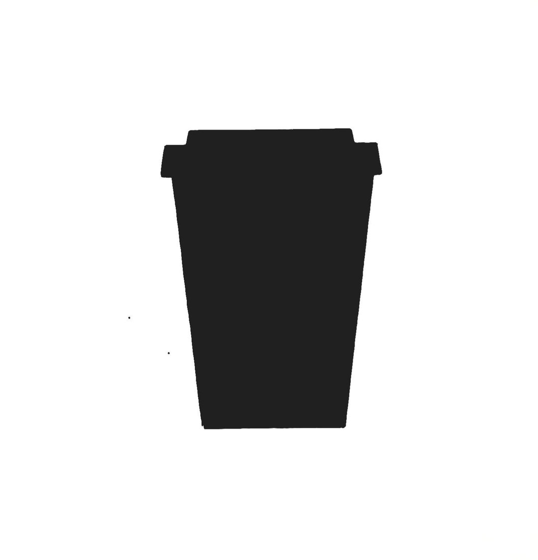 25 Pack – Paper Coffee Cup Shapes, Coffee Cup Die Cuts, Paper Beverage ...