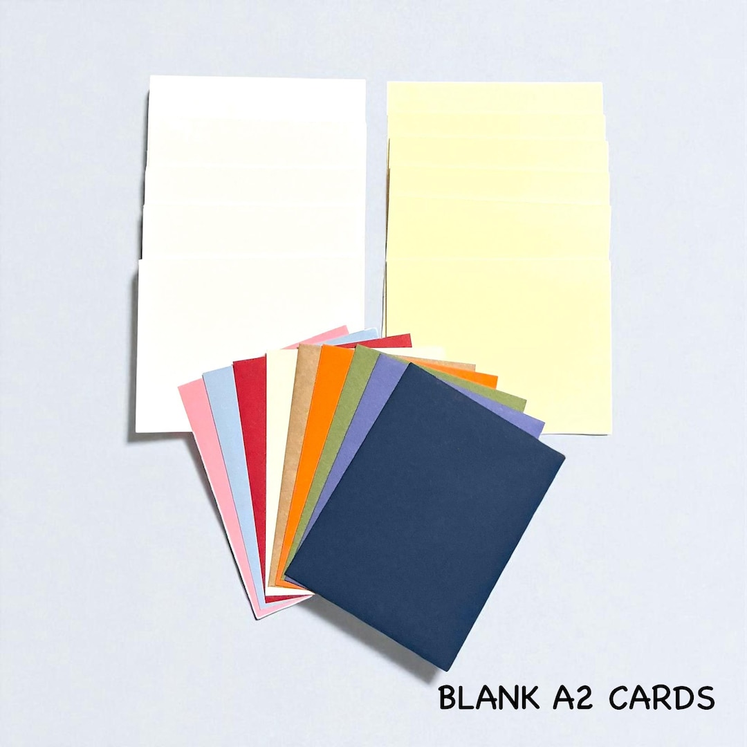 Set of Blank A2 Cards With Envelopes-diy Card Making, Invitations, Note ...