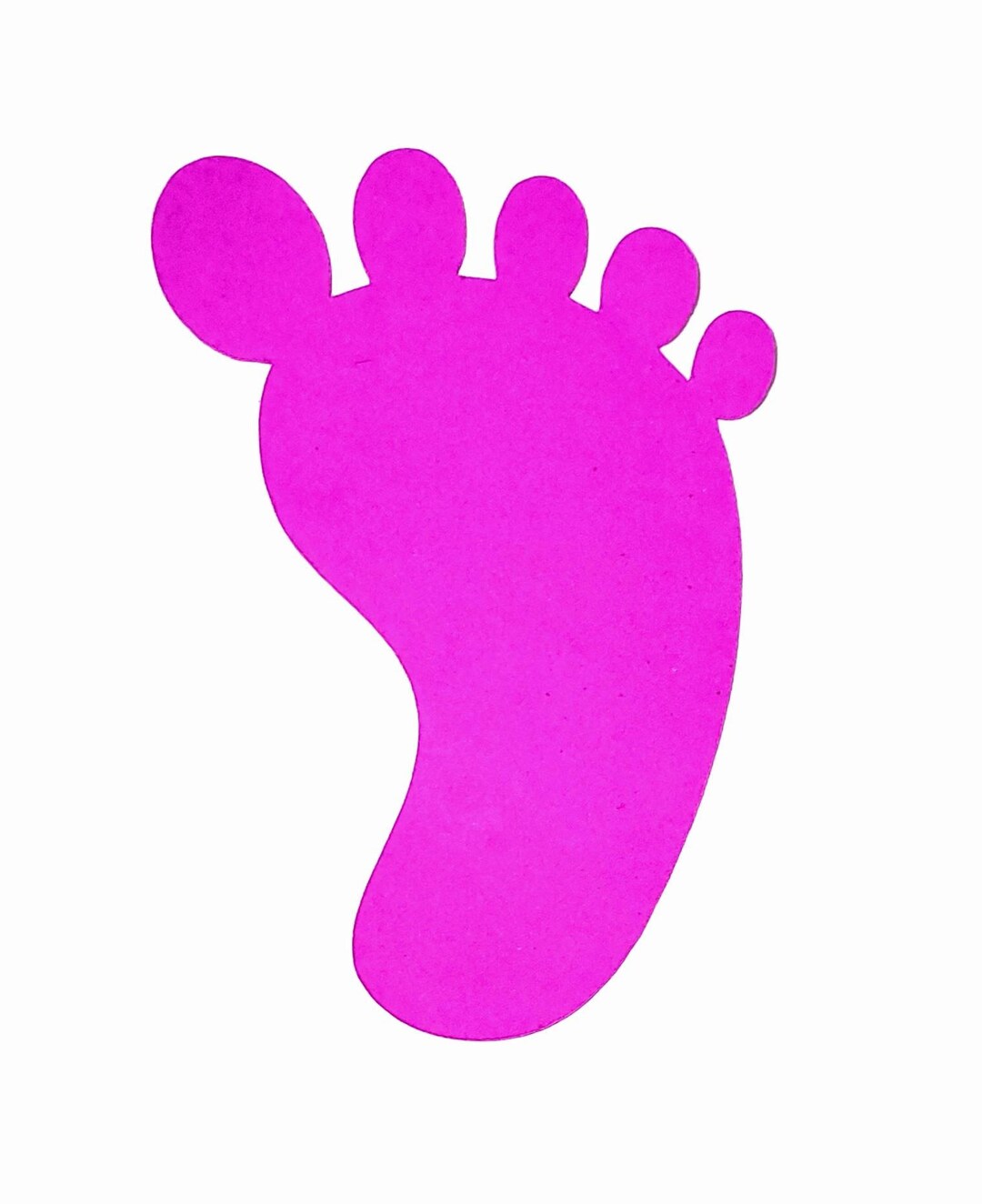 25 Pcs Footprint Die Cuts – Baby Footprint Paper Shapes, Cut Outs, DIY ...