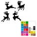 Reindeer Die Cut Set | Christmas Reindeer Cut Outs | Paper Reindeer ...