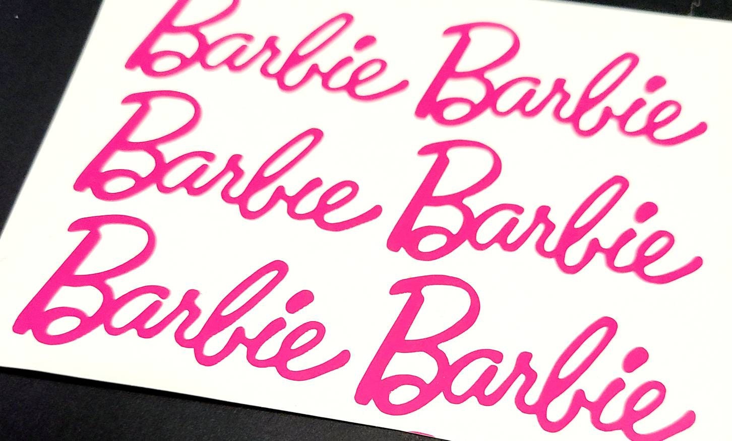 24 Barbie Inspired Word Vinyl Stickers Barbie Vinyl Decals | Etsy