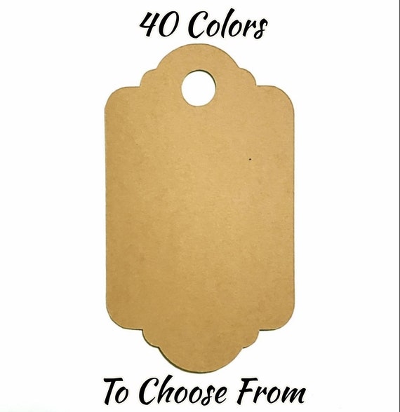 24 Choose Your Own Color Gift Tags Paper Gift Tags Blank Gift - Etsy