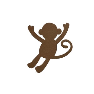 25 Pcs Monkey Die Cuts, Monkey Paper Shapes, Safari Theme Paper Cut ...