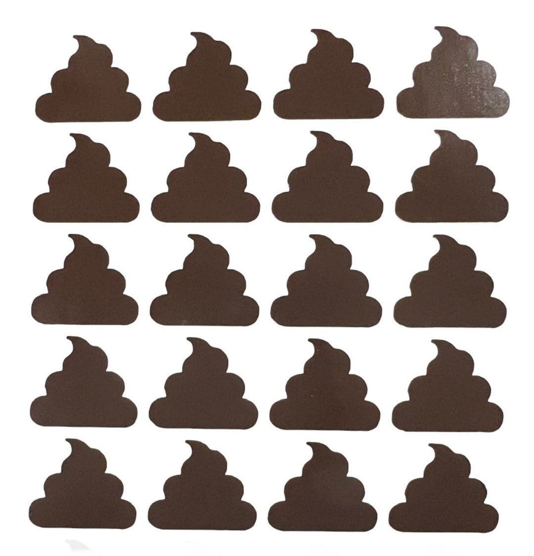 Funny Poop Vinyl Stickers – Set of 24 Waterproof Decals for Tumblers ...