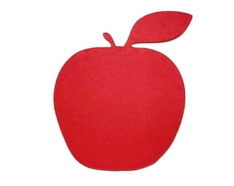 25 Pack - Paper Apple Shapes, Apple Shape, Apple Paper Cut Out, Paper ...