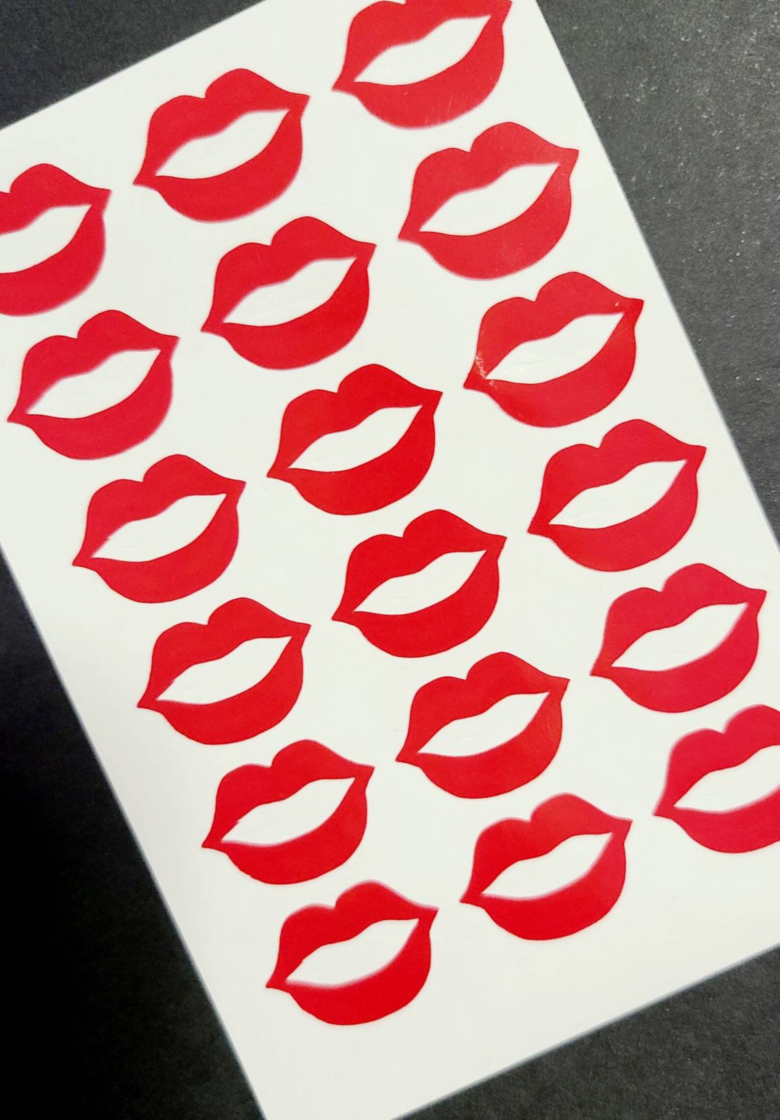24 Lips Vinyl Stickers Lips Vinyl Decals Lip Stickers Lip - Etsy