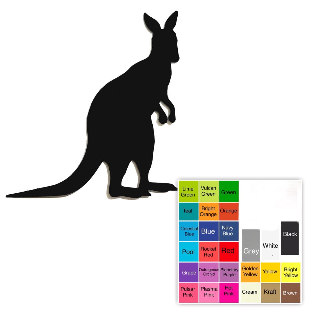 25 Pack – Paper Kangaroo Shapes, Kangaroo Die Cuts, Australian Animal ...