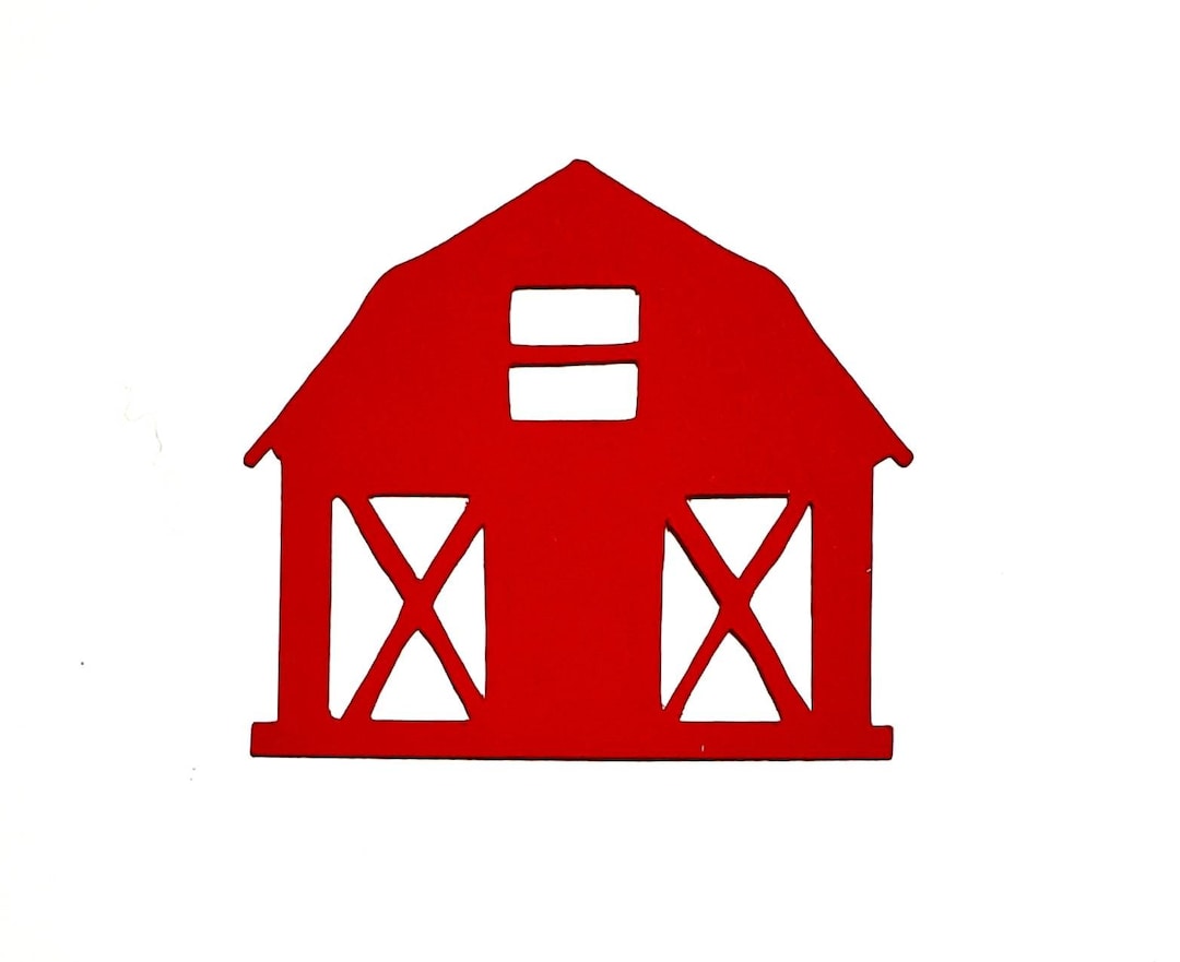 25 Pack – Paper Barn Shapes, Barn Paper Shape, Barn Shape Die Cuts, DIY ...