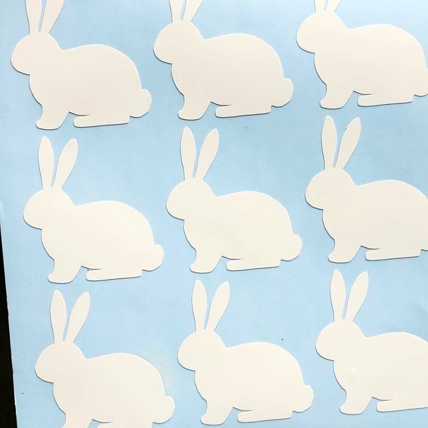 Vinyl Bunny Stickers - Etsy