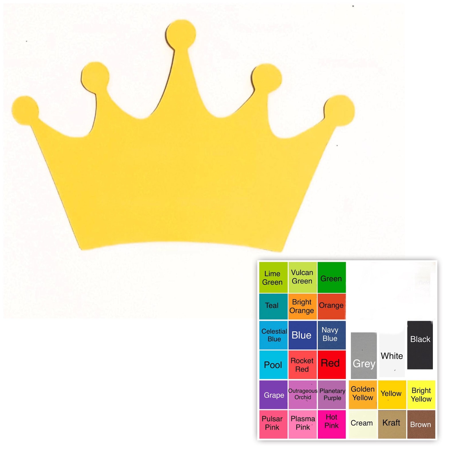 25 Pack – Paper Crown Shapes, Crown Die Cuts, Princess Crown Paper ...