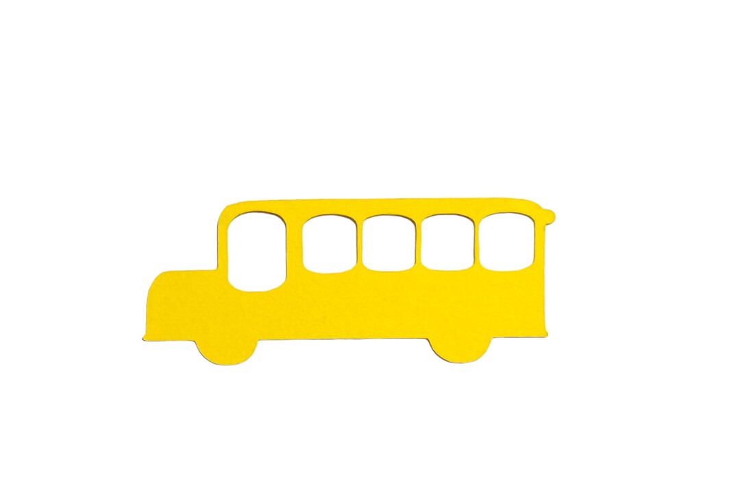 School Bus Shape Cutouts - Set of 25 Paper Transportation Shapes for ...