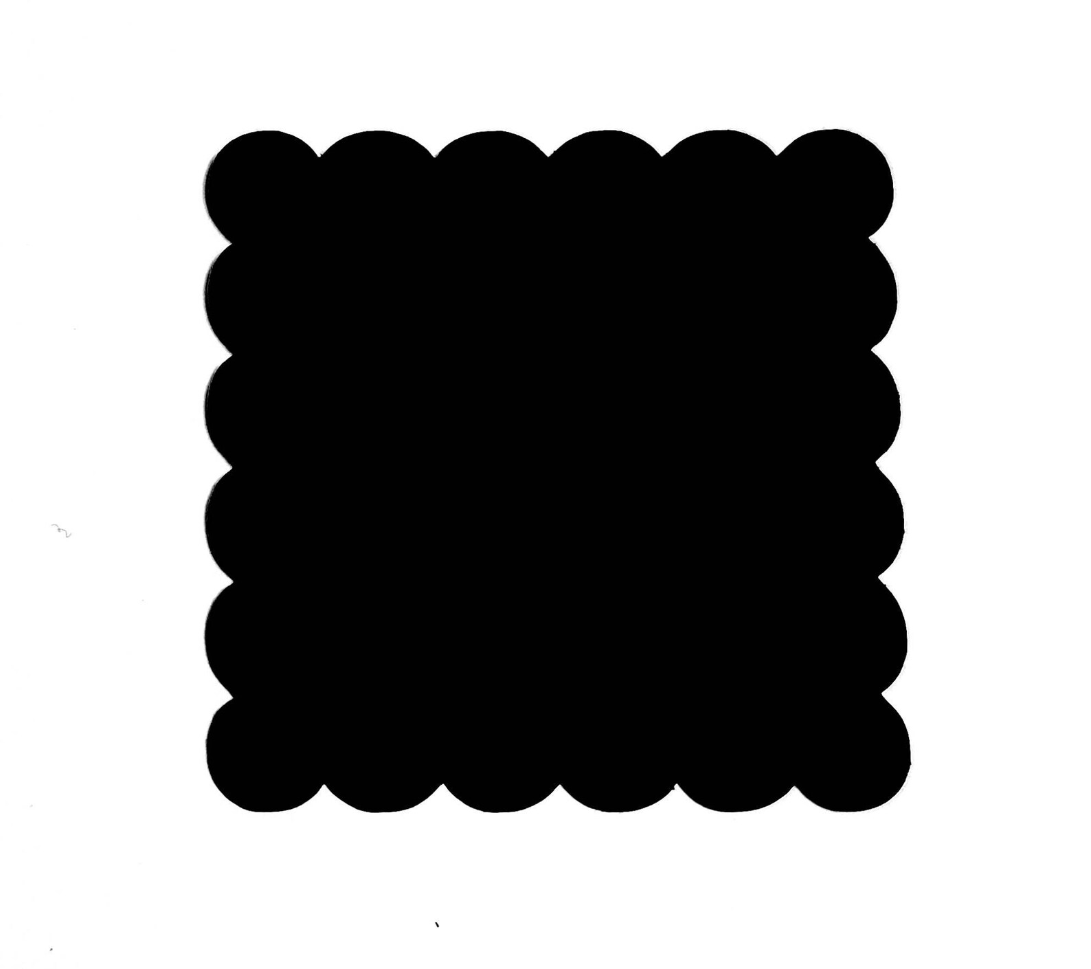 25 Scallop Square Die Cuts Scallop Square Cut Outs Scallop - Etsy