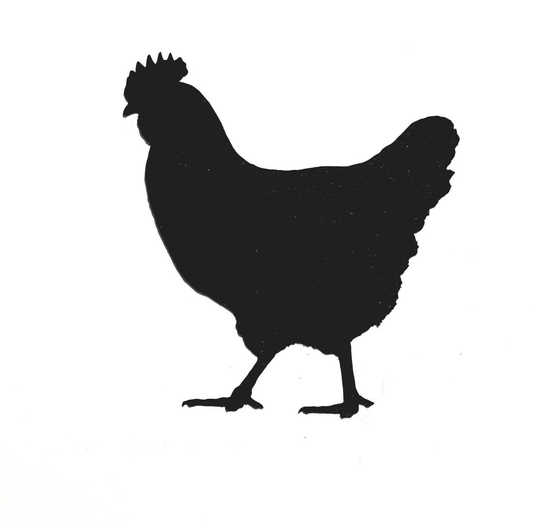 25 Pack – Paper Chicken Hen Shapes, Hen Die Cuts, Farm Animal Paper ...
