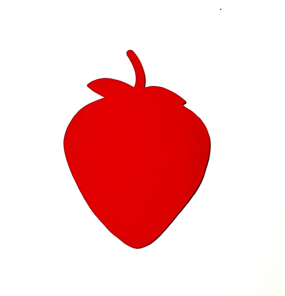 25 Pack Strawberry Die Cuts Paper Shapes, Food Cutouts, Bulletin Board ...