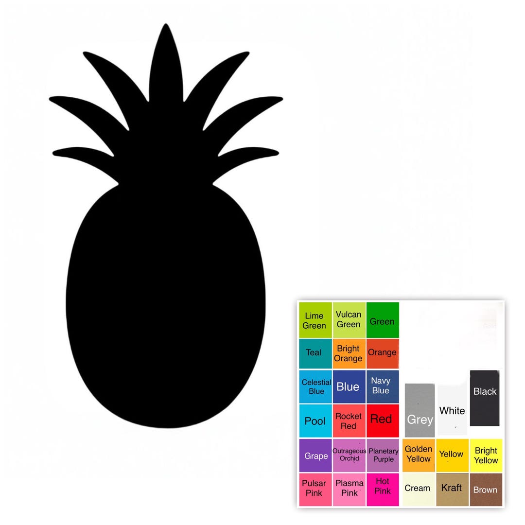 25 Pack – Paper Pineapple Shapes, Pineapple Shapes, Tropical Fruit Die ...