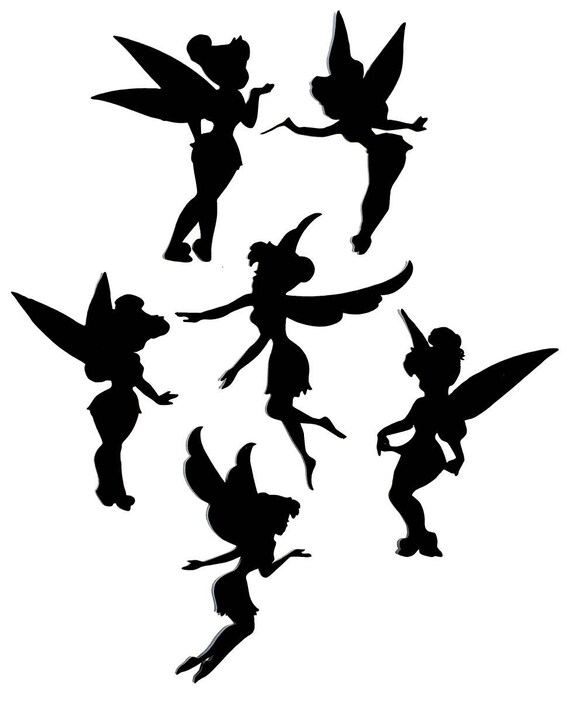 24 Tinkerbell inspiré Die Cut Tinkerbell Cut Out Peter Pan | Etsy